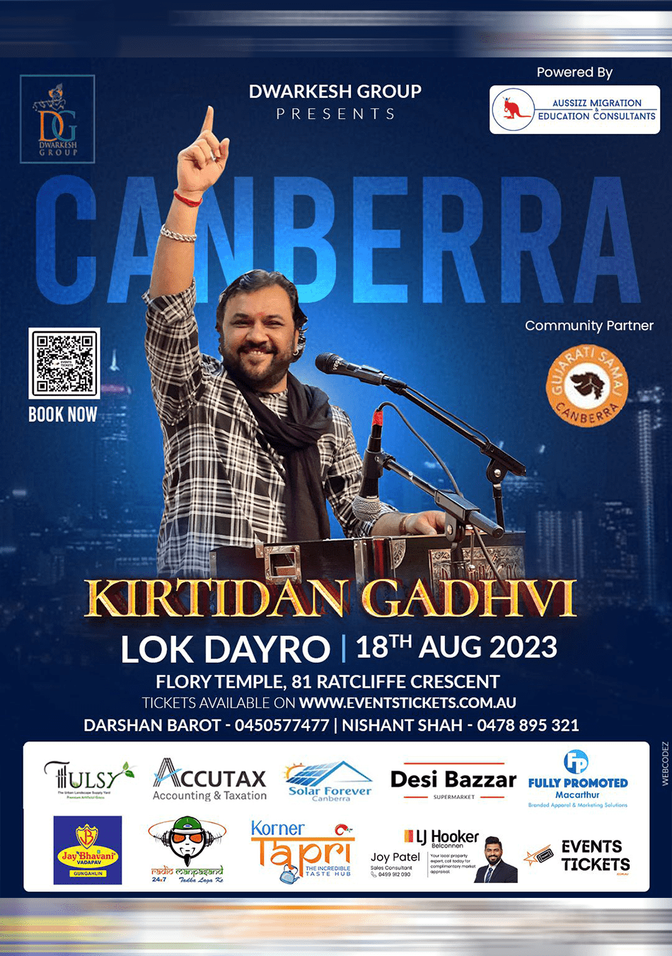 LOK DAYRO-KIRTIDAN GADHVI-CANBERRA | Events Tickets New Zealand